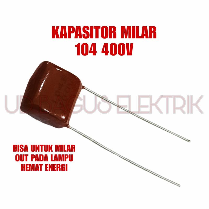 KAPASITOR MILAR 104 400V - MYLAR 104 400V - BISA UNTUK MILAR - Shop ...
