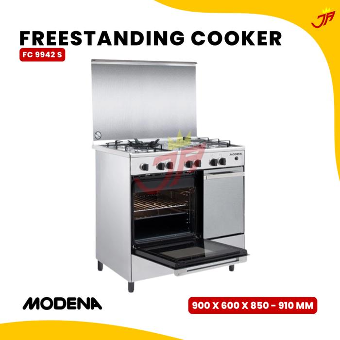 Jual MODENA Freestanding Cooker FC 9942 S / FC-9942S Uk 90 cm 4-Burner ...
