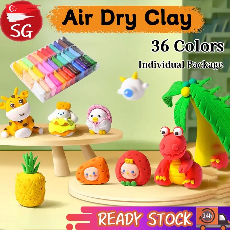 SG [Ready Stock] 36 Colors Polymer Clay Air Dry Clay Super Light ...