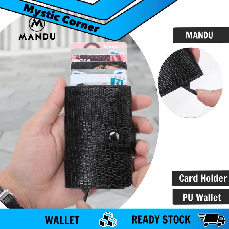 Mandu PU Wallet Men Card Holder Wallet Stylish Wallet - Dompet - TikTok ...