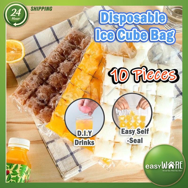 D.I.Y Disposable Ice Cube Bag (10pcs) Self-sealed Frozen Ice - TikTok ...