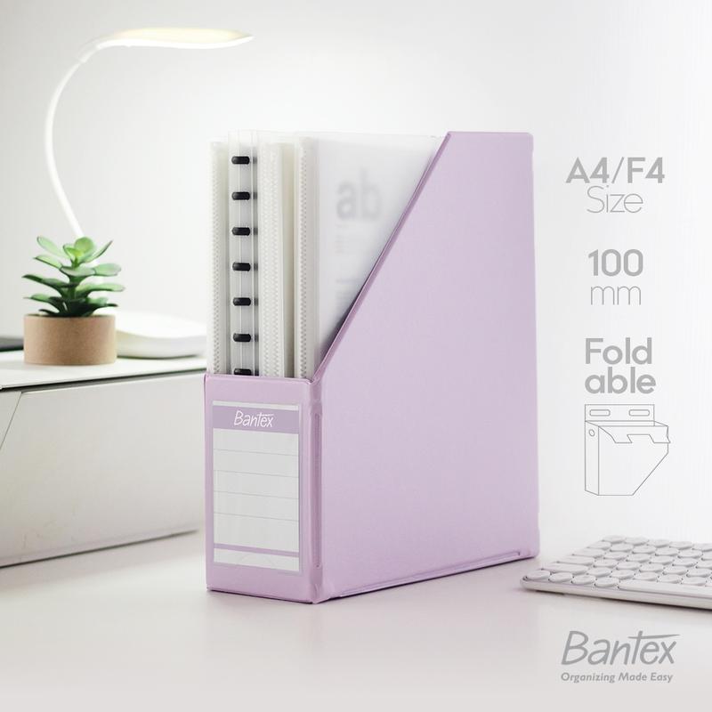 Bantex Box File / Magazine File A4 F4 Folio 100 mm Light Lilac - Shop ...