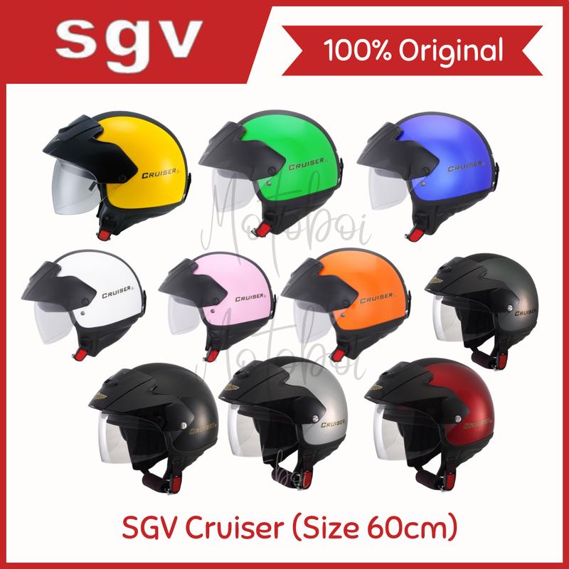 SGV Cruiser 2 Visorex 100% Original Helmet Free Clear Visor Motor ...