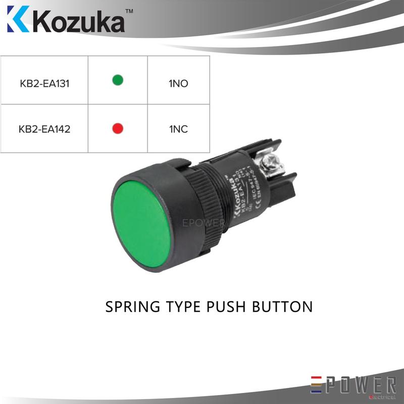 KOZUKA 22mm SPRING PUSH BUTTON, GREEN 1NO, RED 1NC, KB2-EA131, - TikTok ...