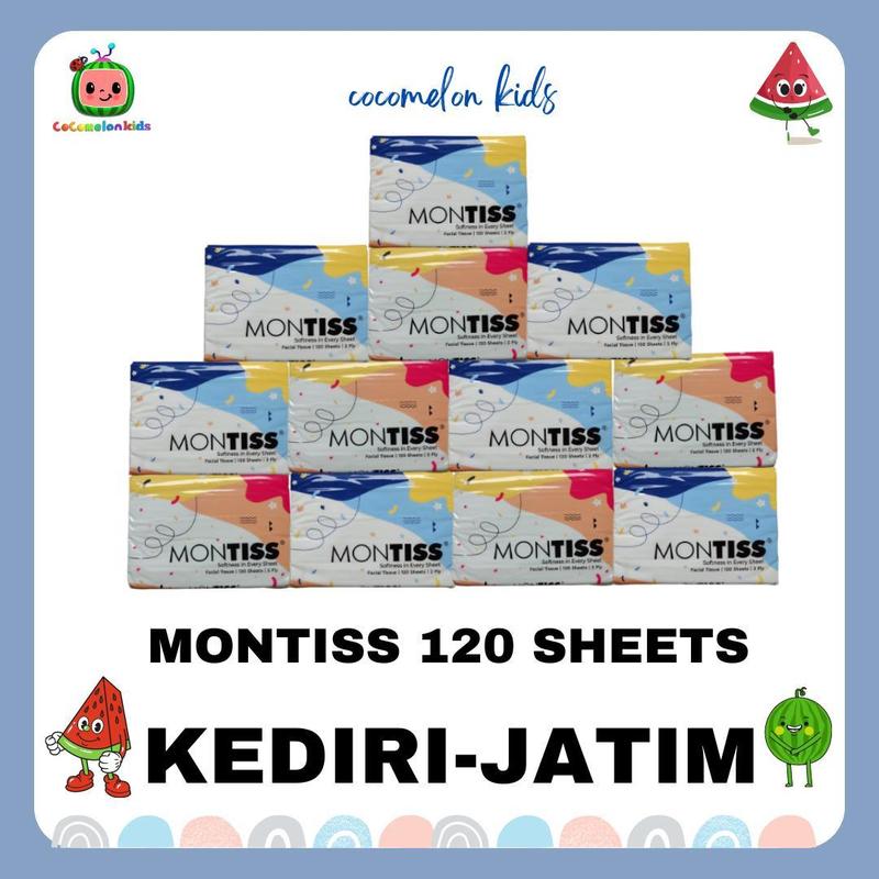 PAKET 6 8 10 12 PACKS Montiss Facial Tissue - Tisu Wajah Montiss Mini ...
