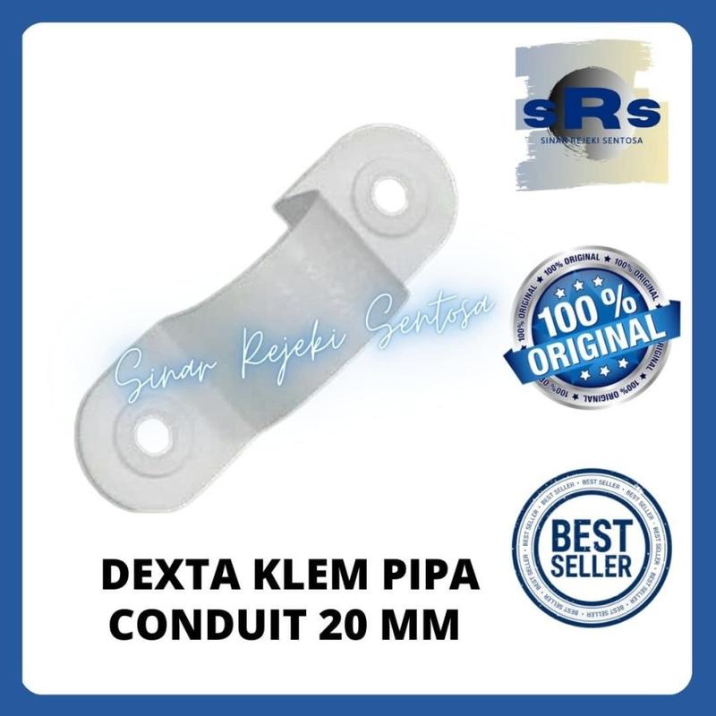 DEXTA - KLEM PIPA CONDUIT 20 MM HITAM DAN PUTIH (ISI 10 PCS) - Shop ...