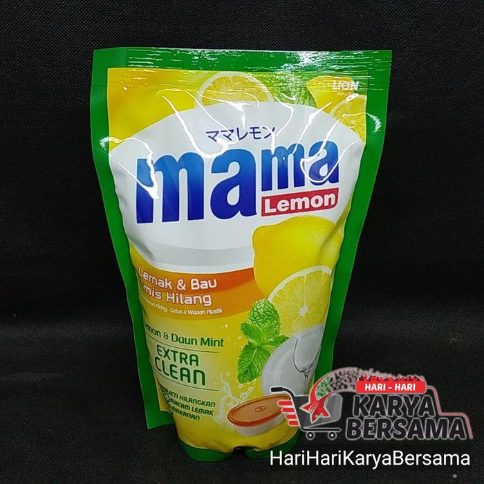 Jual MAMA LEMON EXTRA CLEAN FRESH LEMON REFILL POUCH 680ML Sabun Cair ...