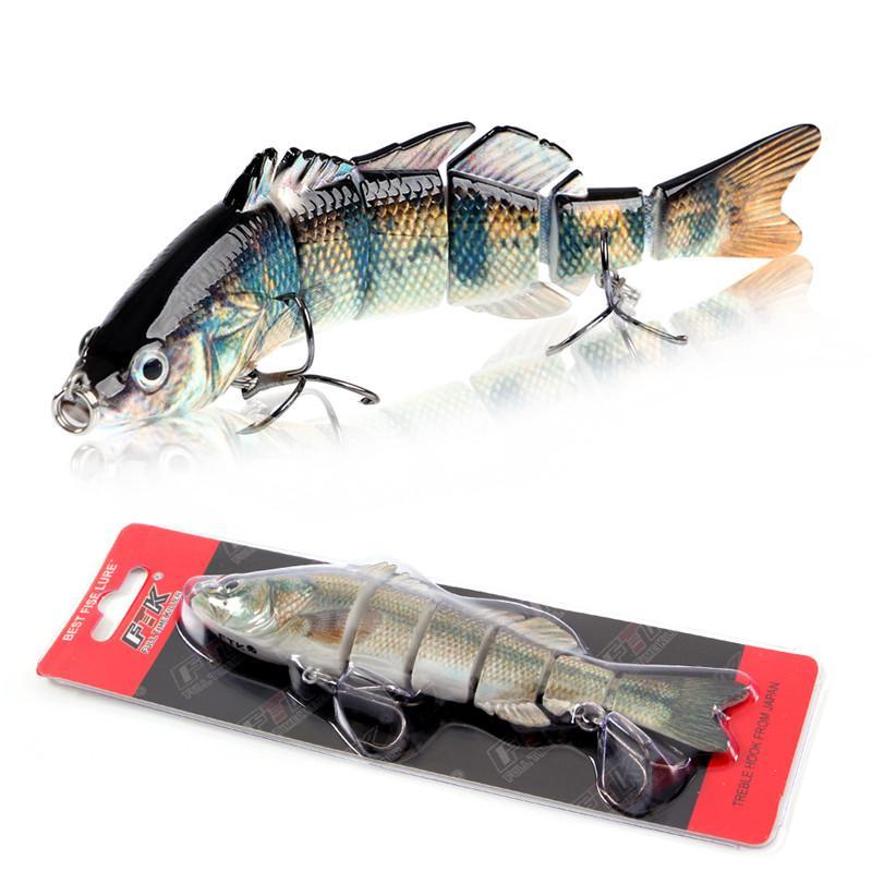 1 Piece 15CM-40G 6Sections Multi-section Small Fish Bait Swimming Bait ...