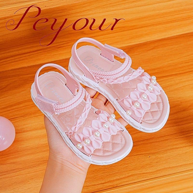 Princess Style Kindergarten Slip-On Student Version Girls' Sandals ...