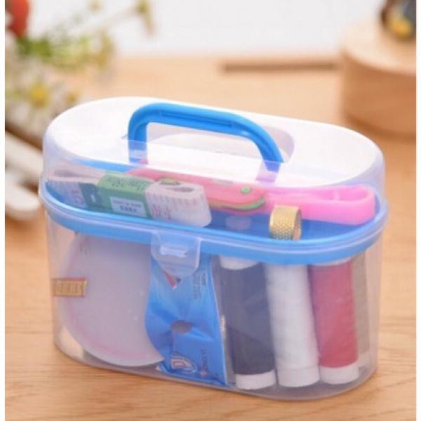 2 layer organizer sewing box Sewing Storage Kit Box Threads - TikTok ...