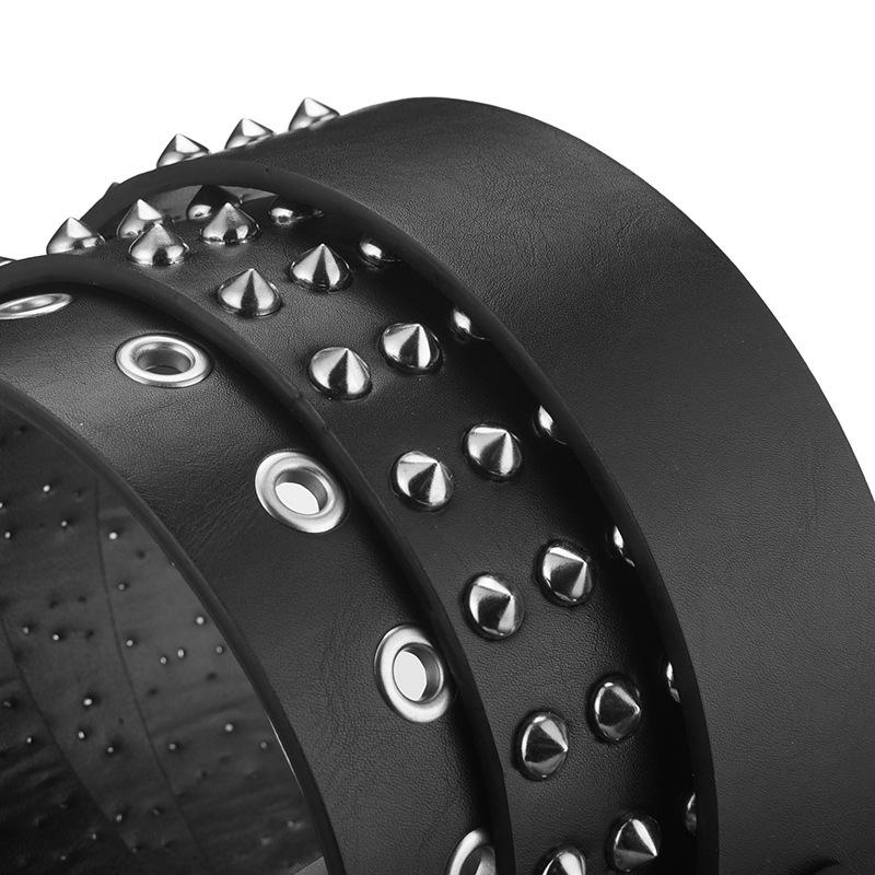 Classical Punk Spike Belt Leather Belt Rivet Rock Star Beads - TikTok ...