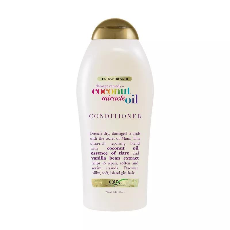 OGX Extra Strength Coconut Miracle Oil Conditioner for Dry, Frizzy ...