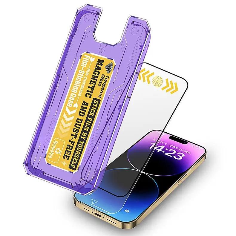 Membrane blue film privacy tempered glass screen protector for cell ...