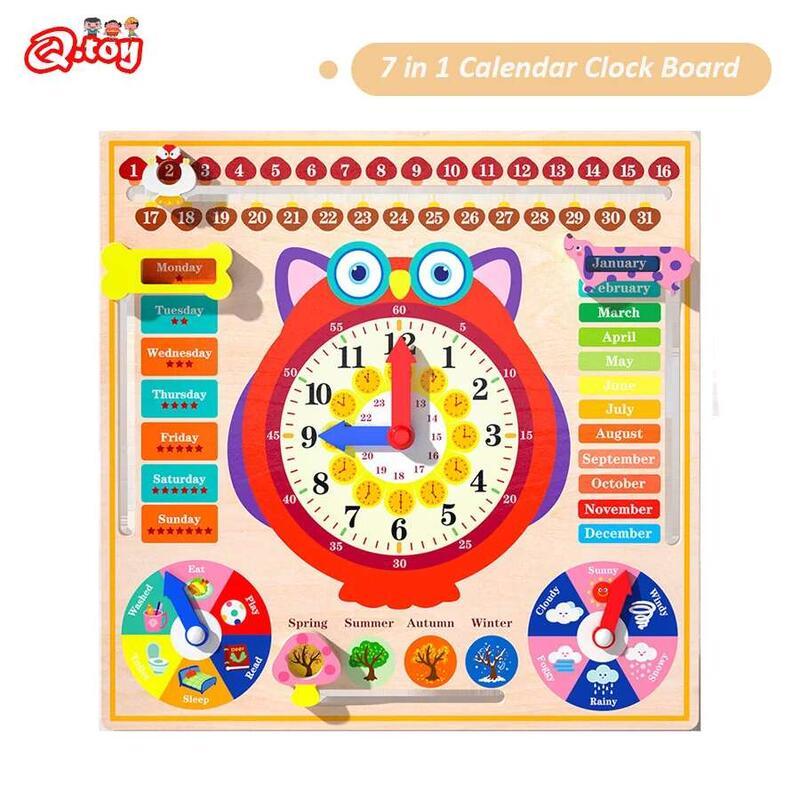 Permainan Papan Kalendar Kayu, 7 dalam 1, Mainan Montessori, - TikTok ...