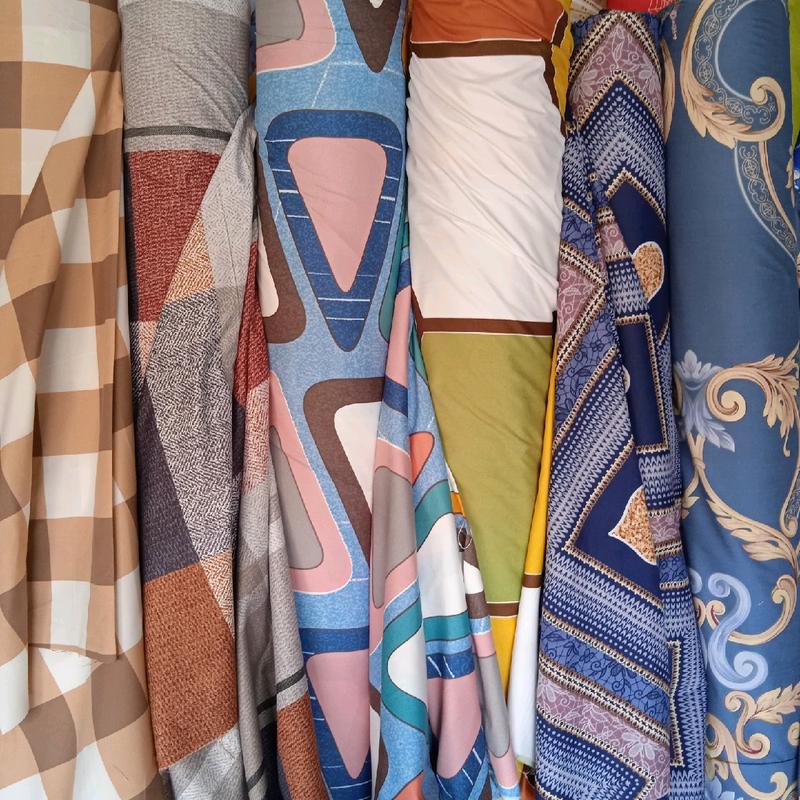 50cm x 240cm kain bahan polymicro abstrak bisa buat seprai bantal ...