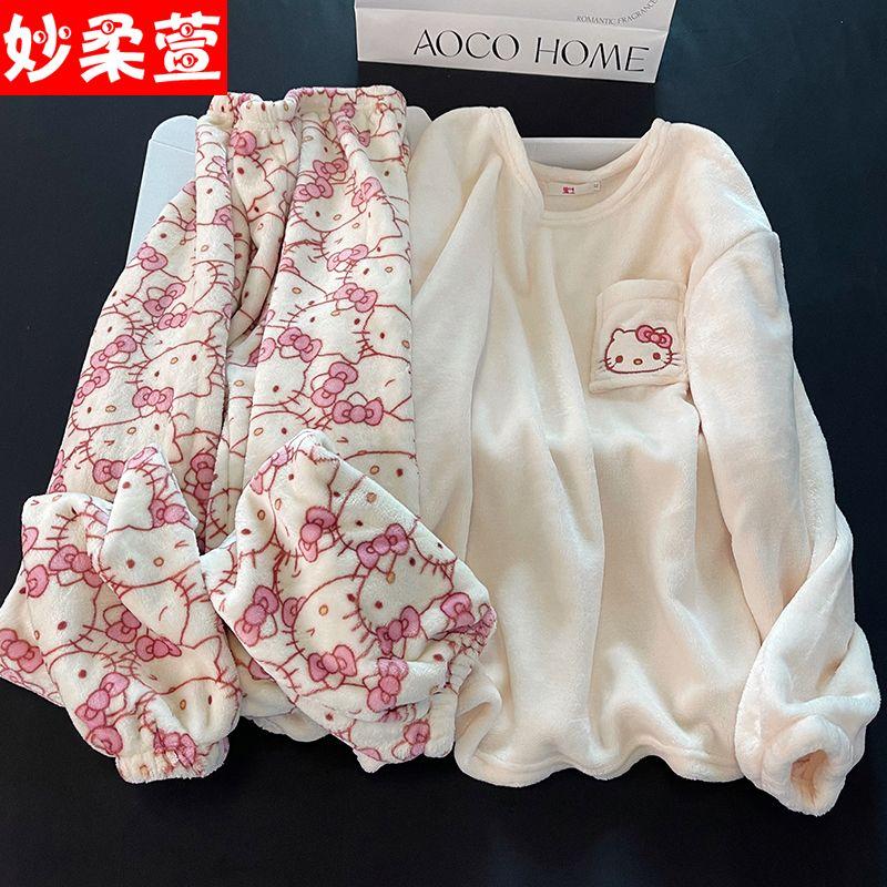 Piyama Hellokitty, Gaya Comel Jepun, Untuk Wanita, Pakaian Musim ...