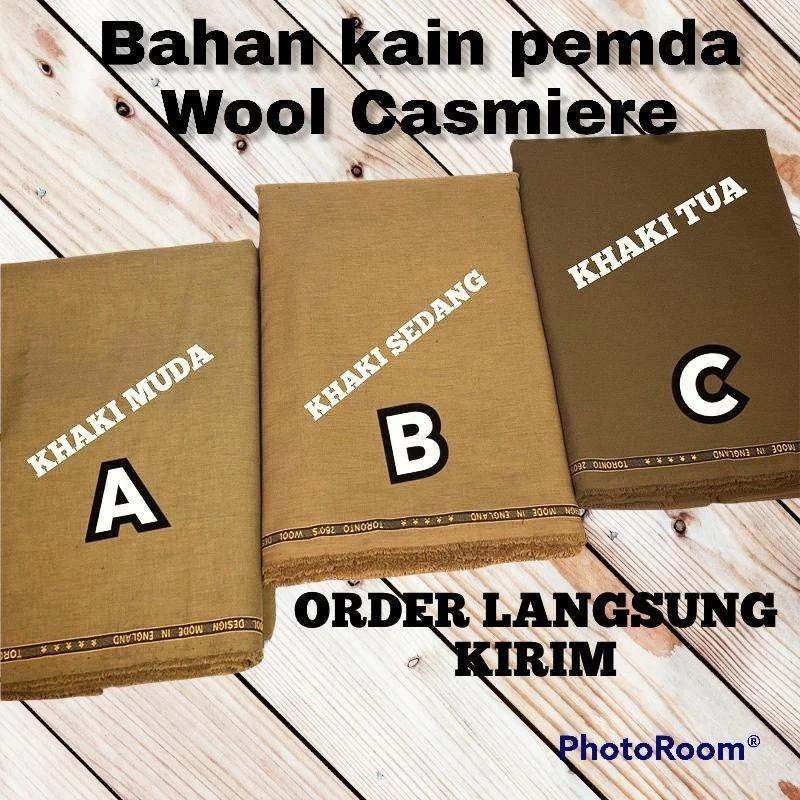 Kain Dasar Bahan Seragam Pemda PNS, PDH, ASN Wool Cashmere - Shop ...