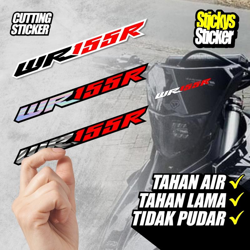 Sticker logo WR155 cutting sticker YAMAHA WR 155 6 pilihan warna dan ...