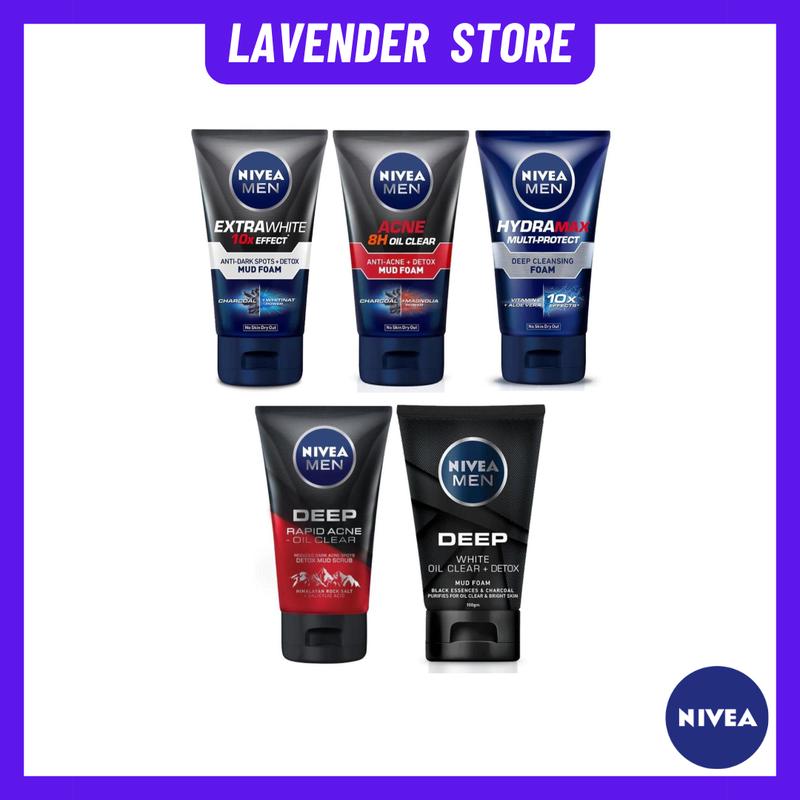 Nivea Men Facial Cleanser | Face Wash | Facial Foam 100g - TikTok Shop ...