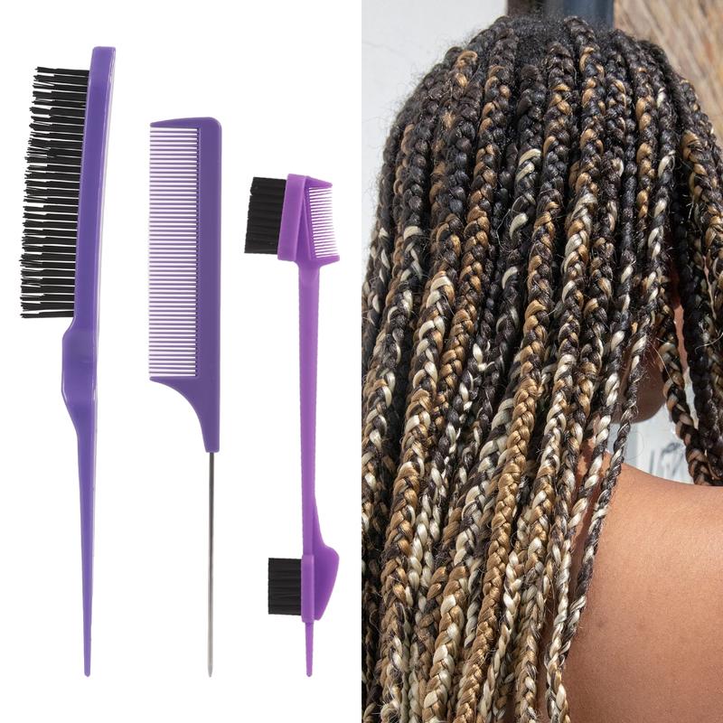 CJSSW1-3pcs Convenient Hair Parting Comb Set Practical Hair Styling ...