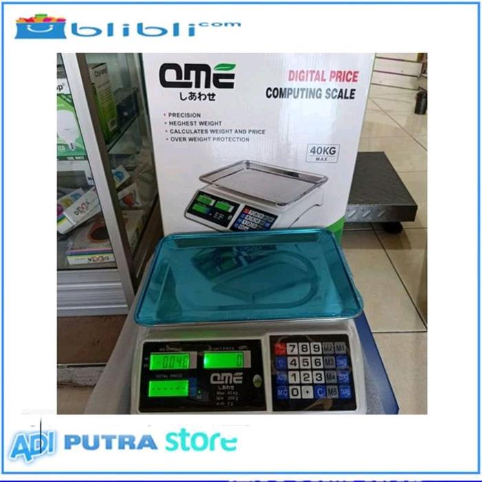 Jual timbangan digital 40kg merek QME akurat pakai baterai dicas - Kab ...
