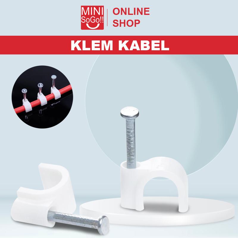 Klem Kabel listrik Klem Paku Beton / Klem Kabel Clip SNI - Shop | Tokopedia