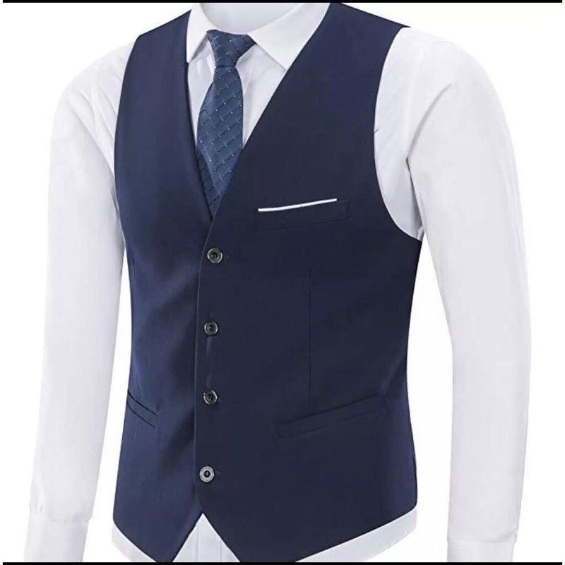 [Loại đẹp - chính hãng DVMEN] Áo gile vest nam có lót 2 lớp dây ...