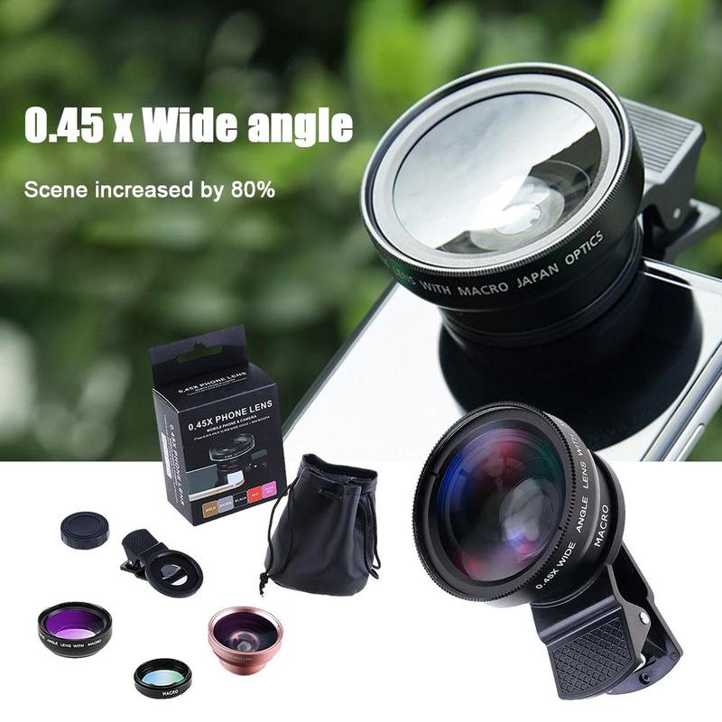 Revamped UltraWide Angle 045x 125x Macro Dual Lens Kit for Mobiles ...