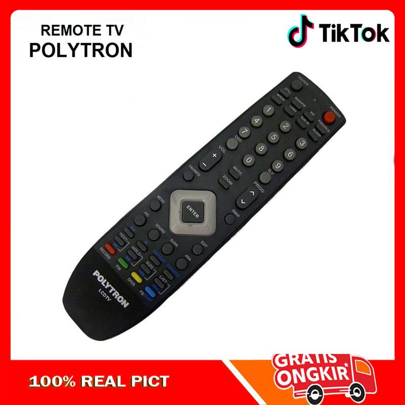 Polytron Remot LCD LED TV - Hitam Original - Shop | Tokopedia