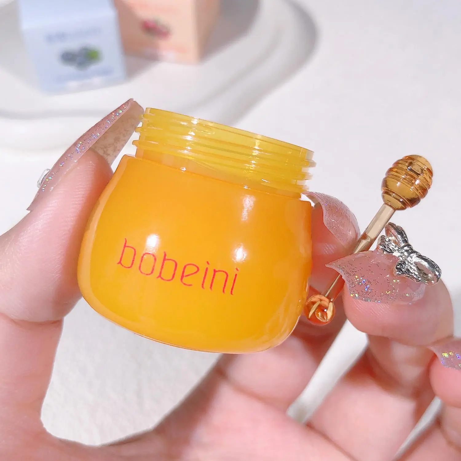 Honeypot Lip Mask, Honey Jar Design Moisturizing Lip Mask, Honey Lip ...