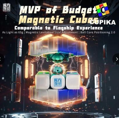 Jual Cube Magic Puzzle Moyu RS3M V5 3x3 Magnetic Maglev UV Ball Core ...