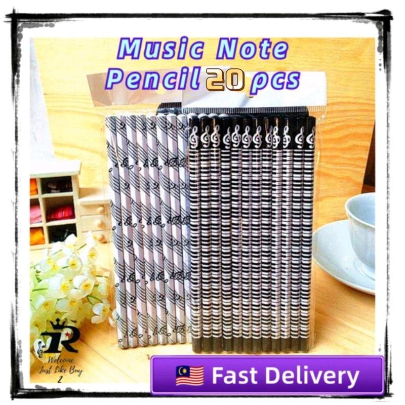 Music Note 2B Standard Design Piano Pencil 20pcs Office Pencils ...