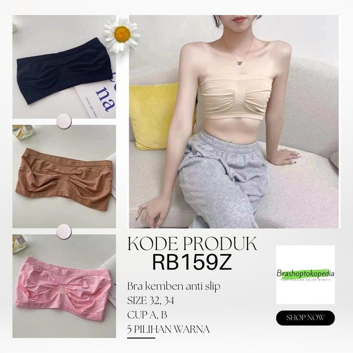Promo bh bra Kemben Seamless Nyaman Dipakai RB159Z Katun Wanita Tipis ...
