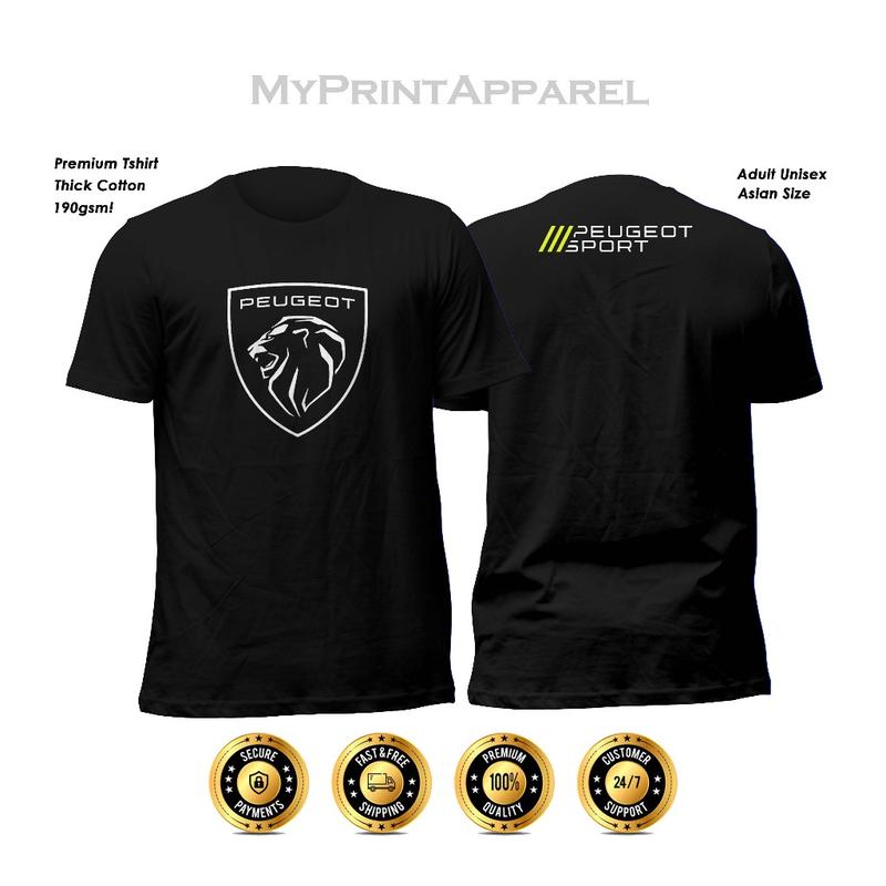 Baju-T Kapas Kereta Automotif, Peugeot Sport custom tshirt - TikTok ...
