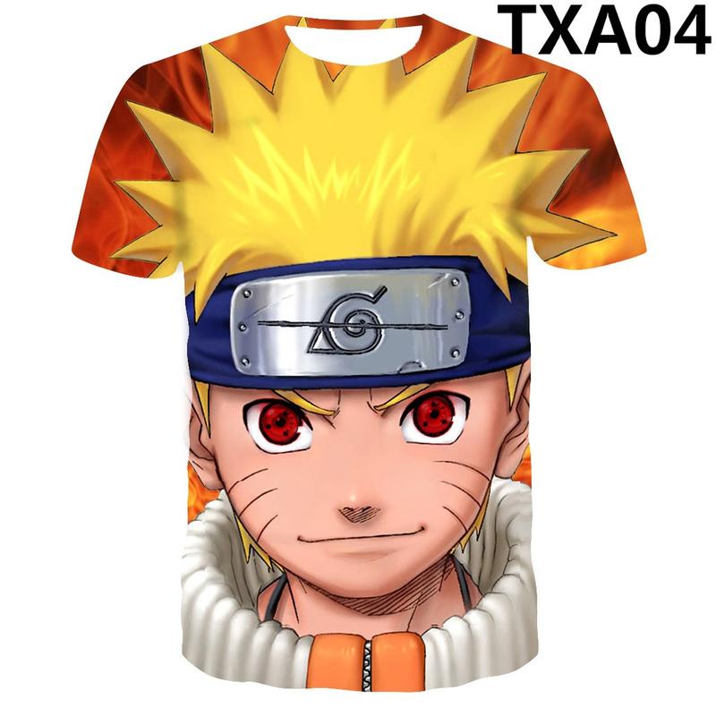 Baju-T Naruto, Kartun Anime, Percetakan 3D, Untuk Lelaki, Wanita ...