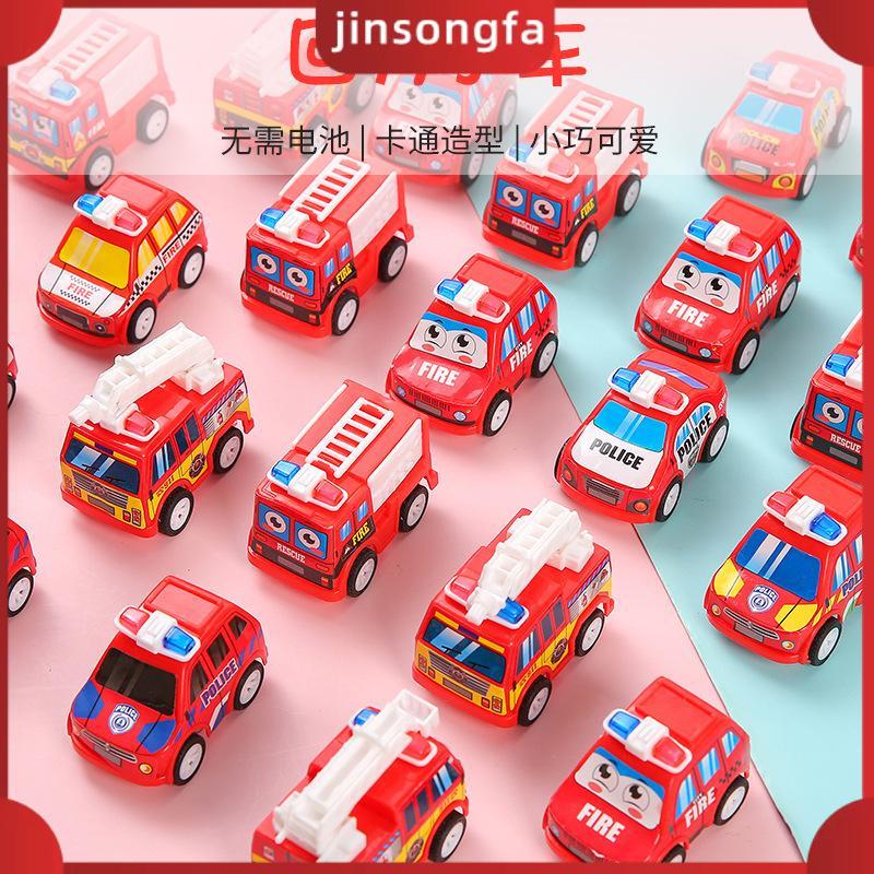 Children's Pull Back Car Fire Truck Engineering Vehicle Mini - TikTok ...