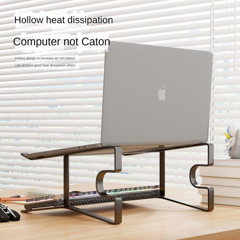 Computer elevation stand-desktop organizer with laptop cooling base ...