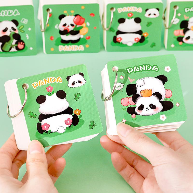 80 Sheets/pc Cartoon Panda Hoop Book Student Cute Pocket Loose-leaf ...