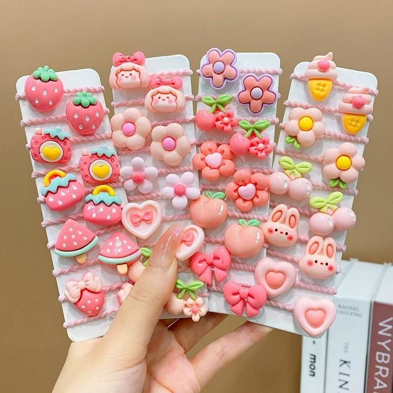 ED - 10PCS / SET IKAT RAMBUT ANAK ELASTIS MOTIF KARAKTER KARTUN - Shop ...