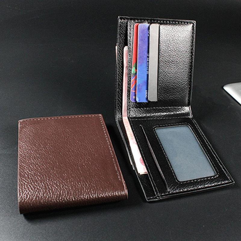New Wallet Short Lychee Pattern Wallet Multifunctional Thin Wallet ...