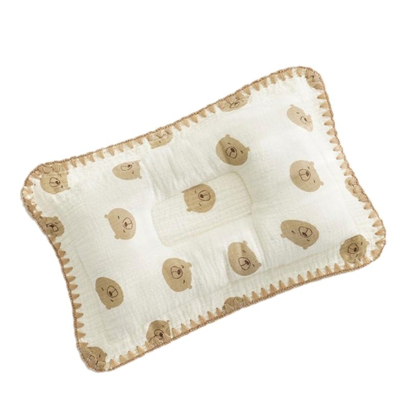 SHIL Newborn Pillow Baby Head Pillow with Cartoon Pattern Soft ...