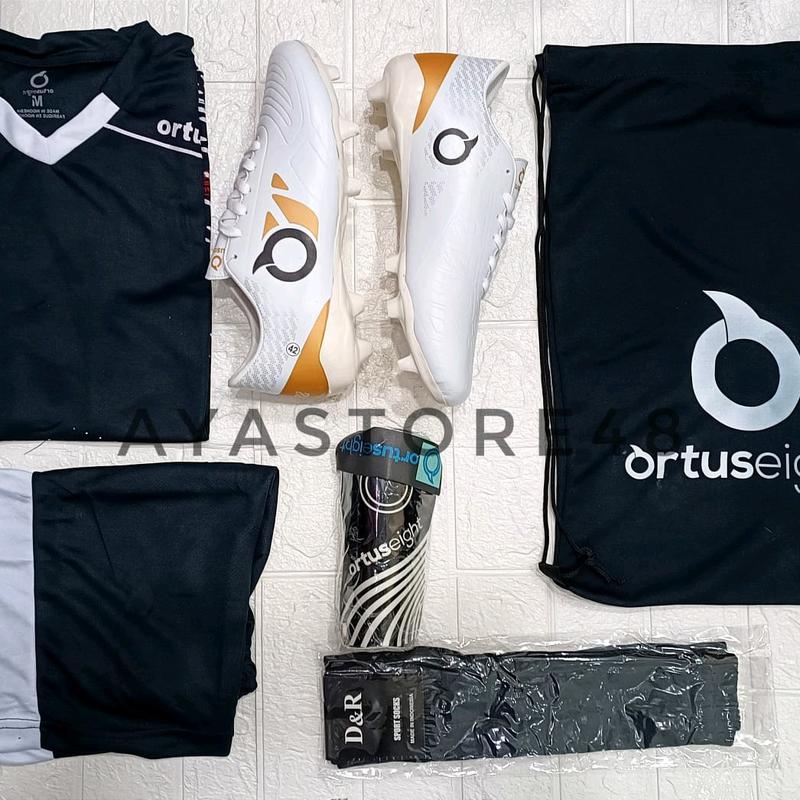Sepatu bola ortus BBS Putih sp paket 5 tas serut Boots - Shop | Tokopedia