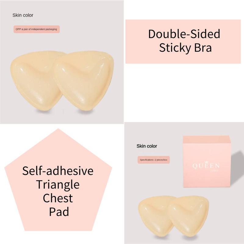 Silicone Invisible Bra Adhesive Push-up Inserts Bra Stickers - TikTok ...