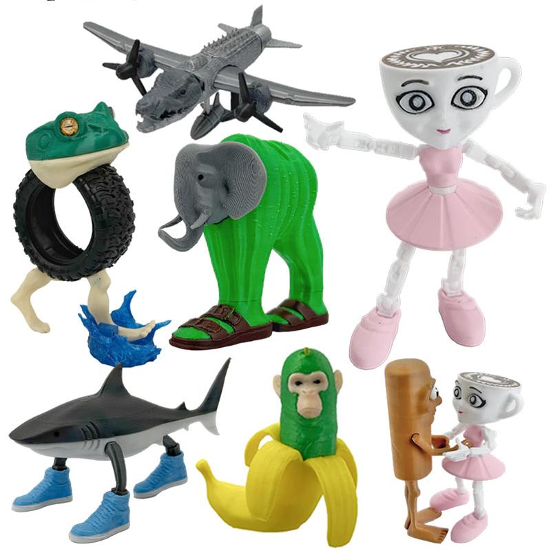 Tung Tung Sahr toy tralalero Tralala crocolo brainrot toys movable ...