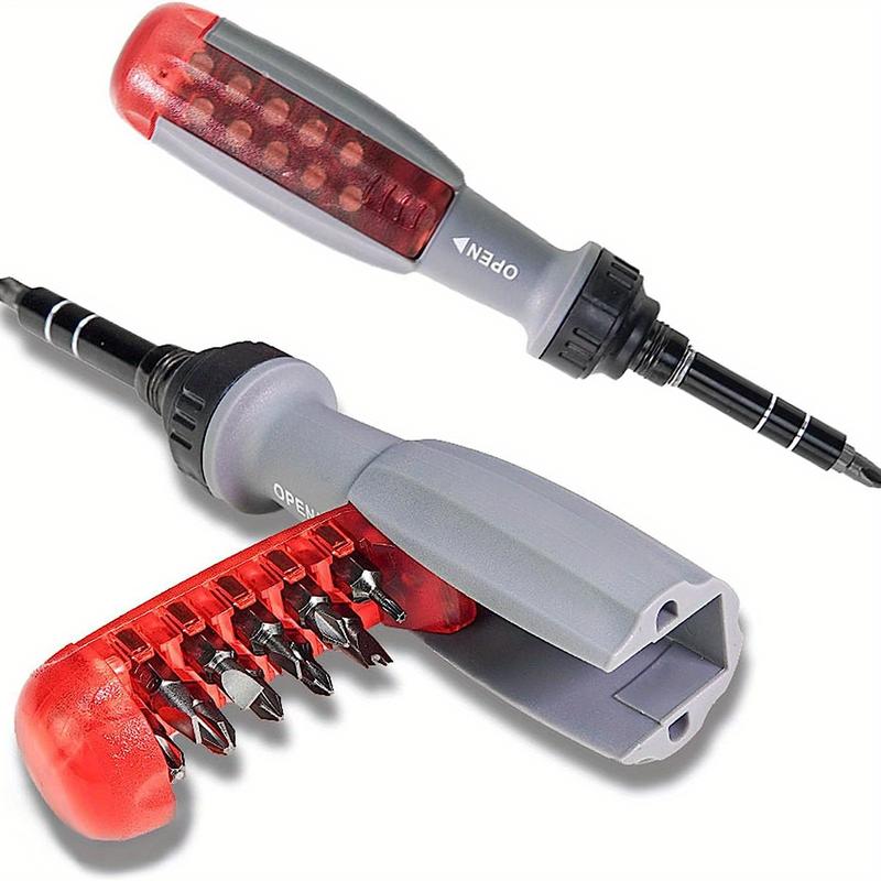Integrated multi-function ratchet screw batch 10 in 1 can turn short ...