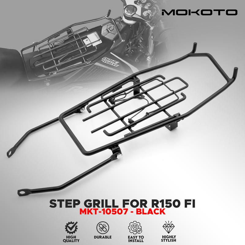 MOKOTO RAIDER 150 FI STEP GRILL MKT-10507 BLACK / MKT-10508 CHROME ...