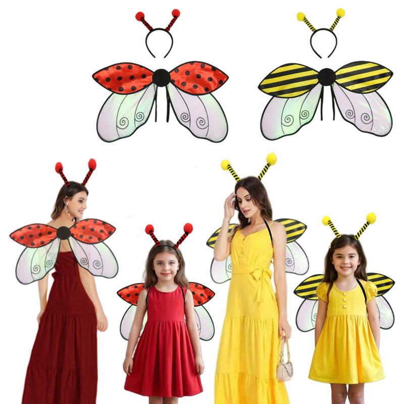 Sayap Cosplay Ladybug, Sayap Pakaian Lebah Sejagat, Sayap Dewi ...