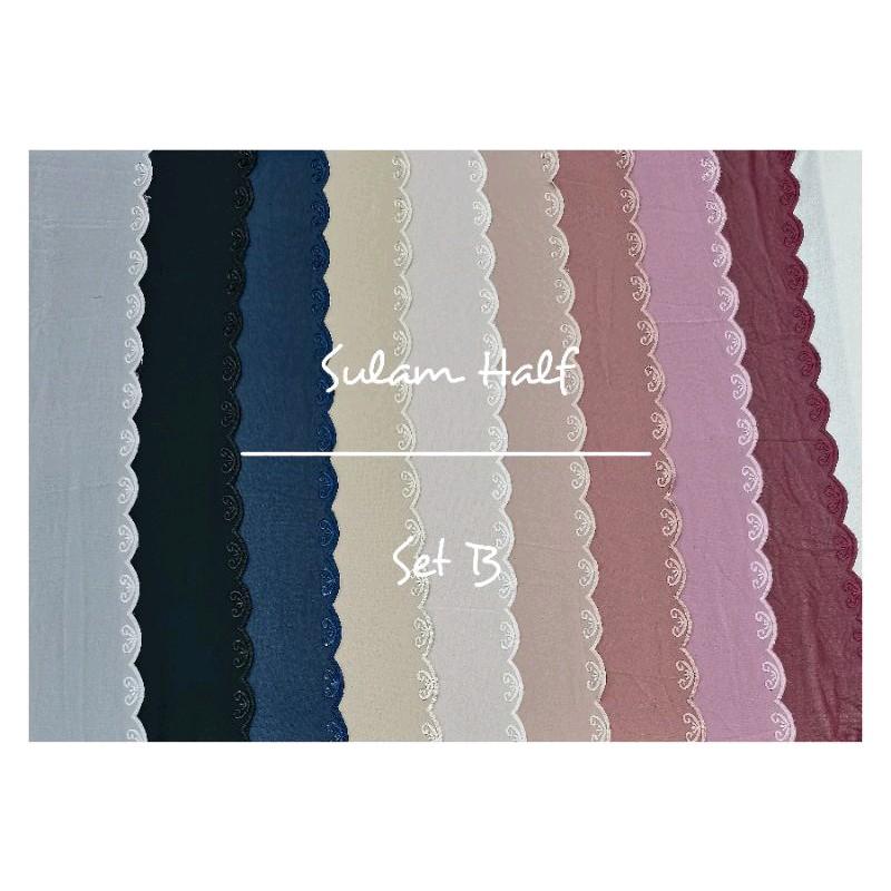 Clear Stock Shawl Sulam Plain Chiffon - TikTok Shop Malaysia
