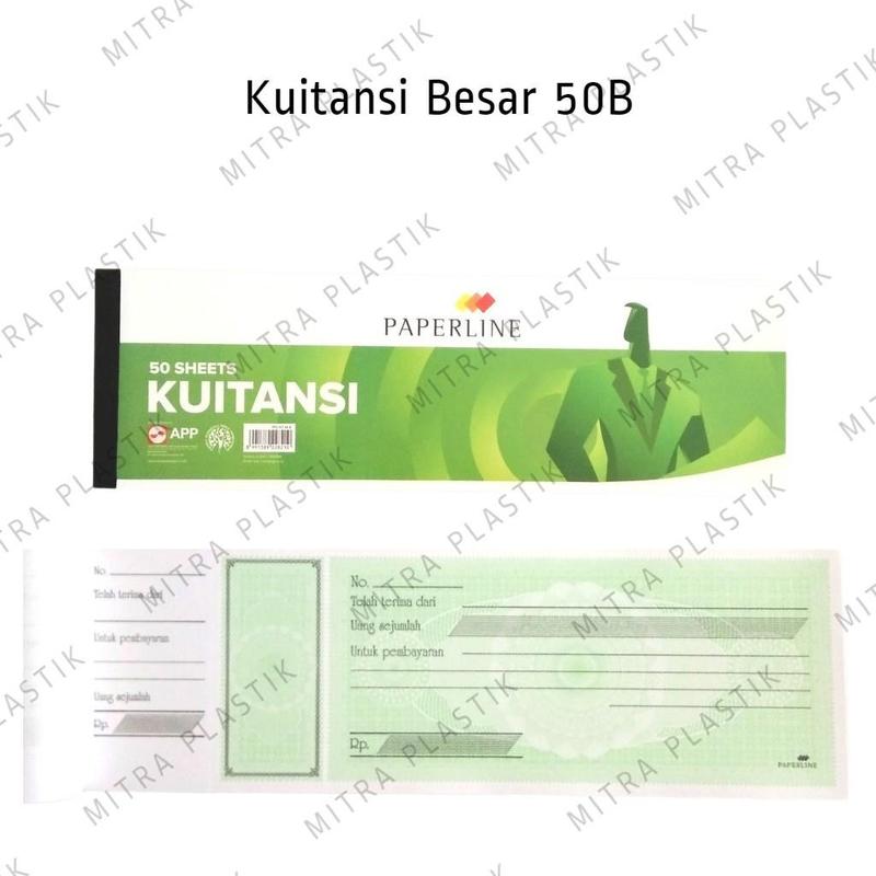 Kertas Kuitansi 50B Paperline Buku Kwitansi Besar 50 Lembar Default ...