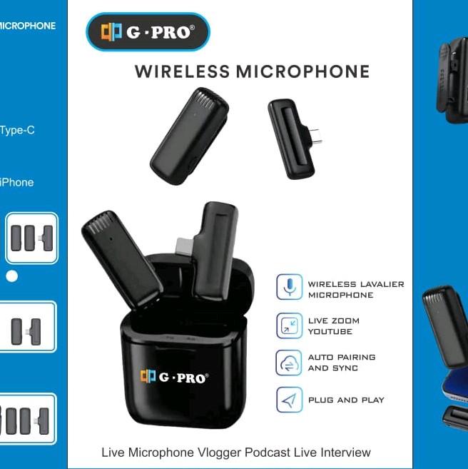 Jual Mikrofon Nirkabel Lavalier Dengan Kotak Pengisian Daya Wireless ...